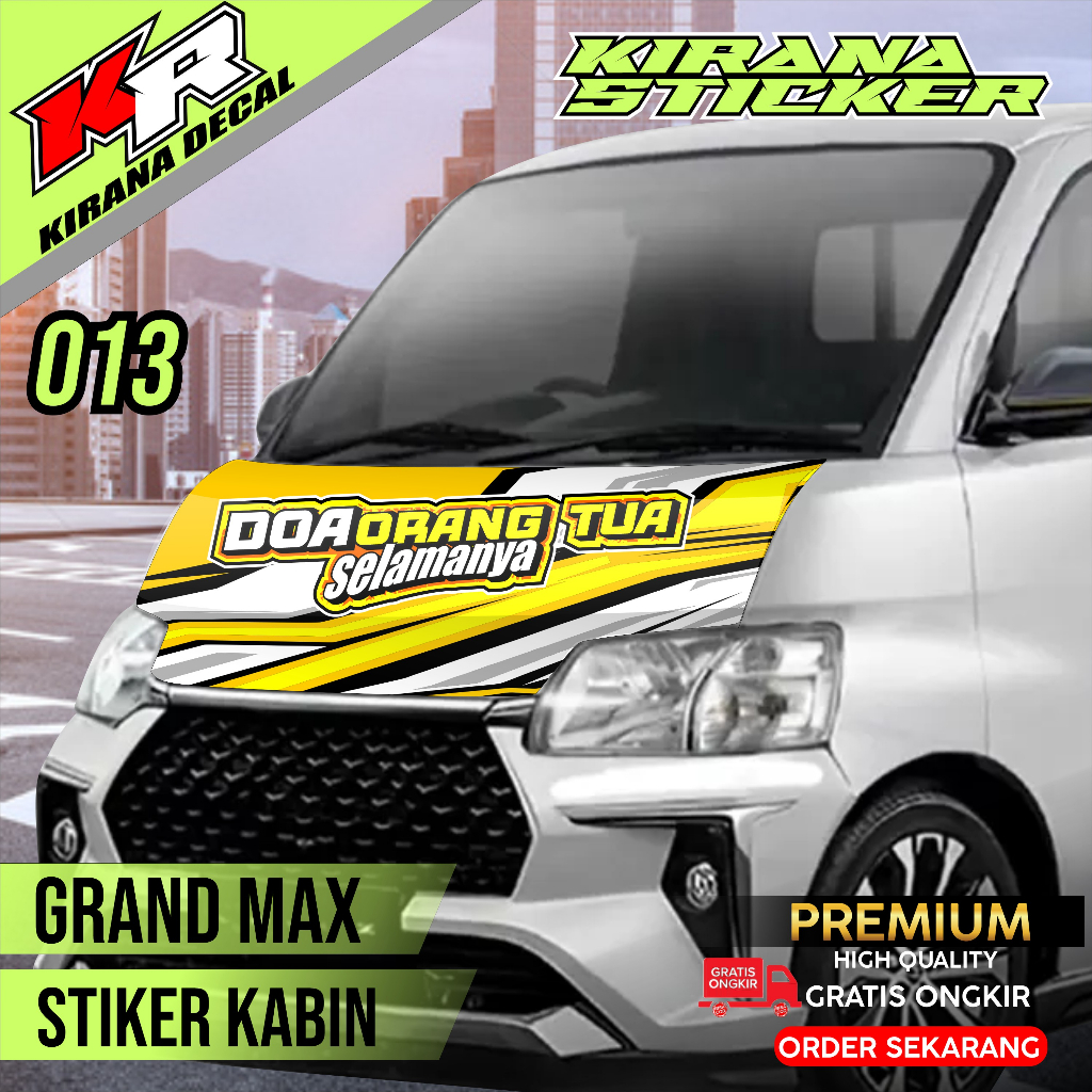 Jual DECAL STIKER KABIN DEPAN GRAND MAX PICK UP DESAIN BARU KIRANA ...