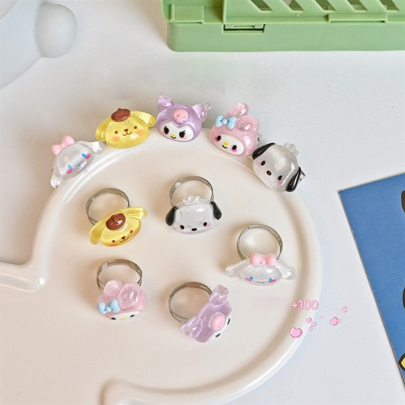Jual COD Cincin Sanrio Model Terbuka Desain Anjing Sanrio Cinnamoroll ...