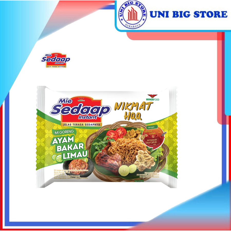 Jual Mie Sedaap SEDAP Mi Goreng Ayam Bakar Limau 89 gr Instant Noodles ...