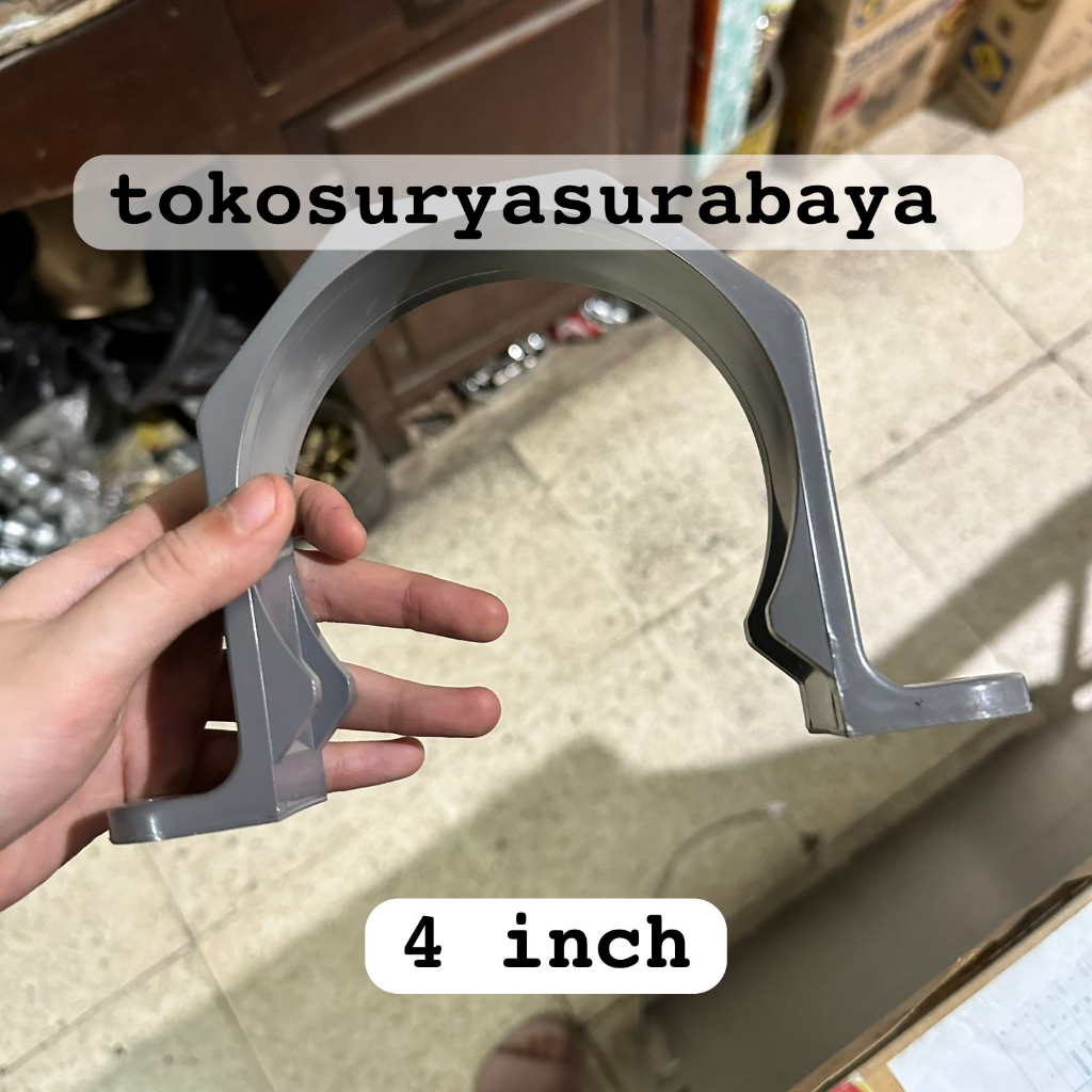 Jual KLEM PVC 4 inch KLEM PIPA PVC CLAM KLEM PIPA 4" KLEM PVC 4" SADLE ...