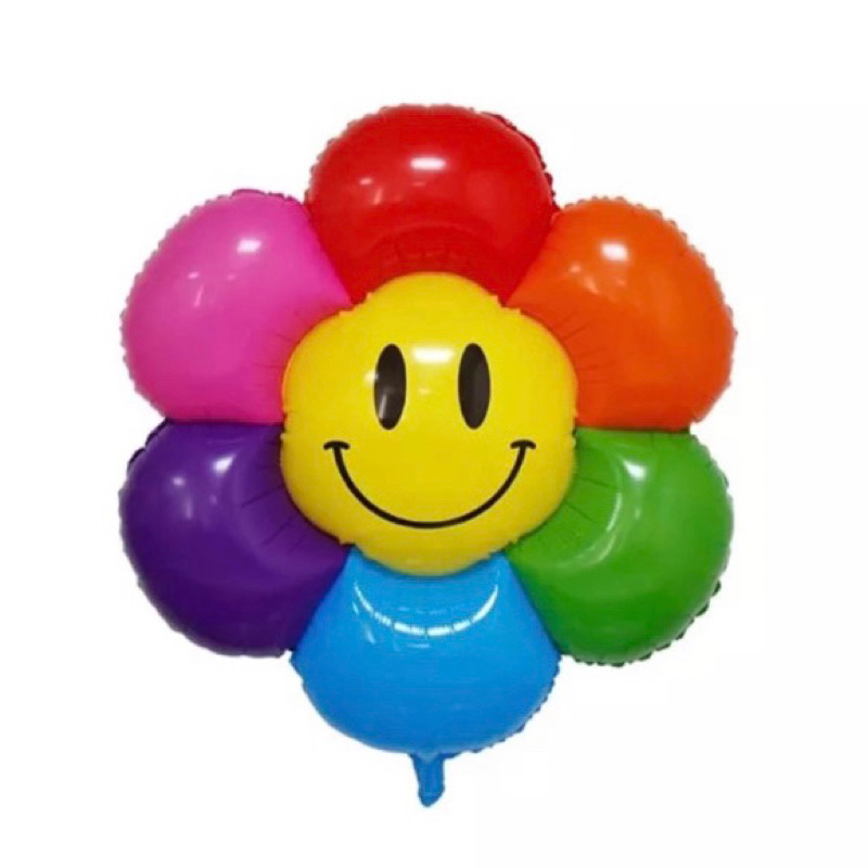 Jual BALON BUNGA BESAR JUMBO BIG DAISY HAPPY FACE BALLOON FOIL TEBAL ...
