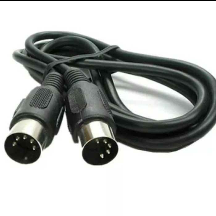 Jual kabel midi 5 pin male - male instrument 20 cm | Shopee Indonesia