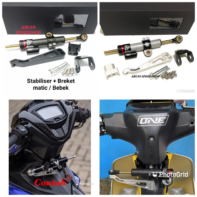 Jual PAKET Stabiliser Stang Stabilizer MATRIXS CARBON 16Click Fungsi ...