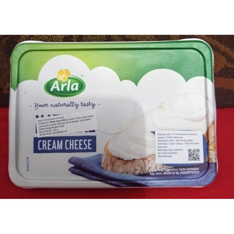Jual Arla Cream Cheese Natural 150gr | Shopee Indonesia
