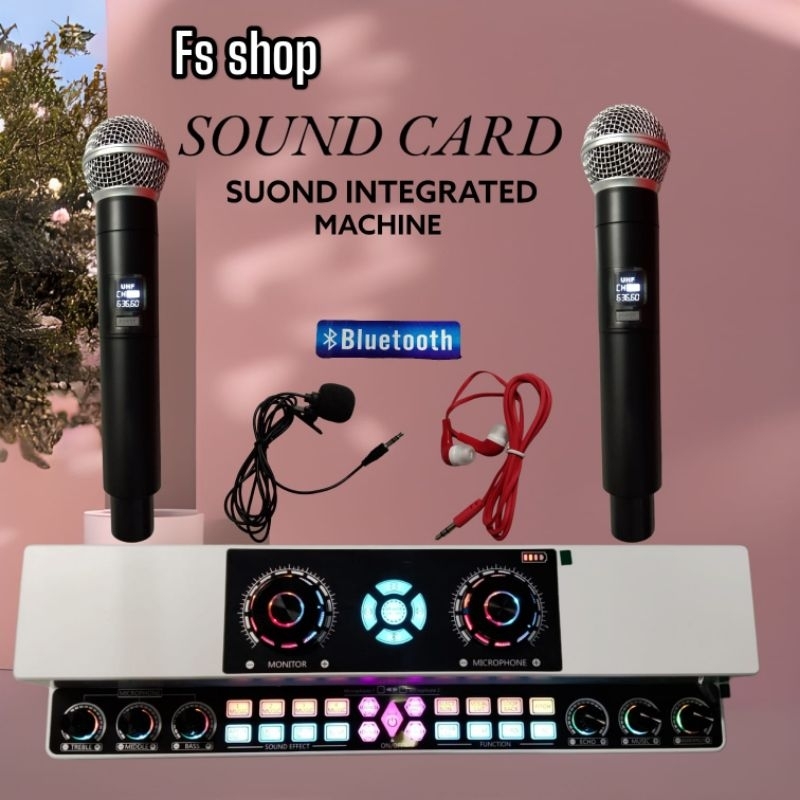 Jual sound card speaker karaoke sound card live streaming | Shopee ...