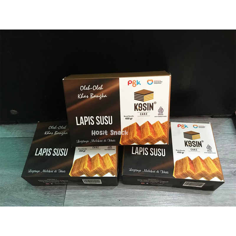 Jual Kue Lapis Bangka 450gr Halal / Kue Lapis Susu Bangka KOSIN Halal ...