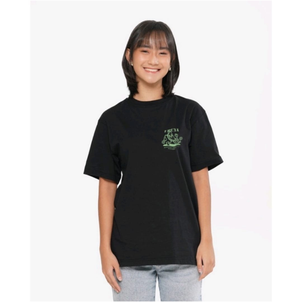 Jual Erigo T-Shirt oversize JKT48 team Freya black vol.3 [Erigo x JKT48 ...