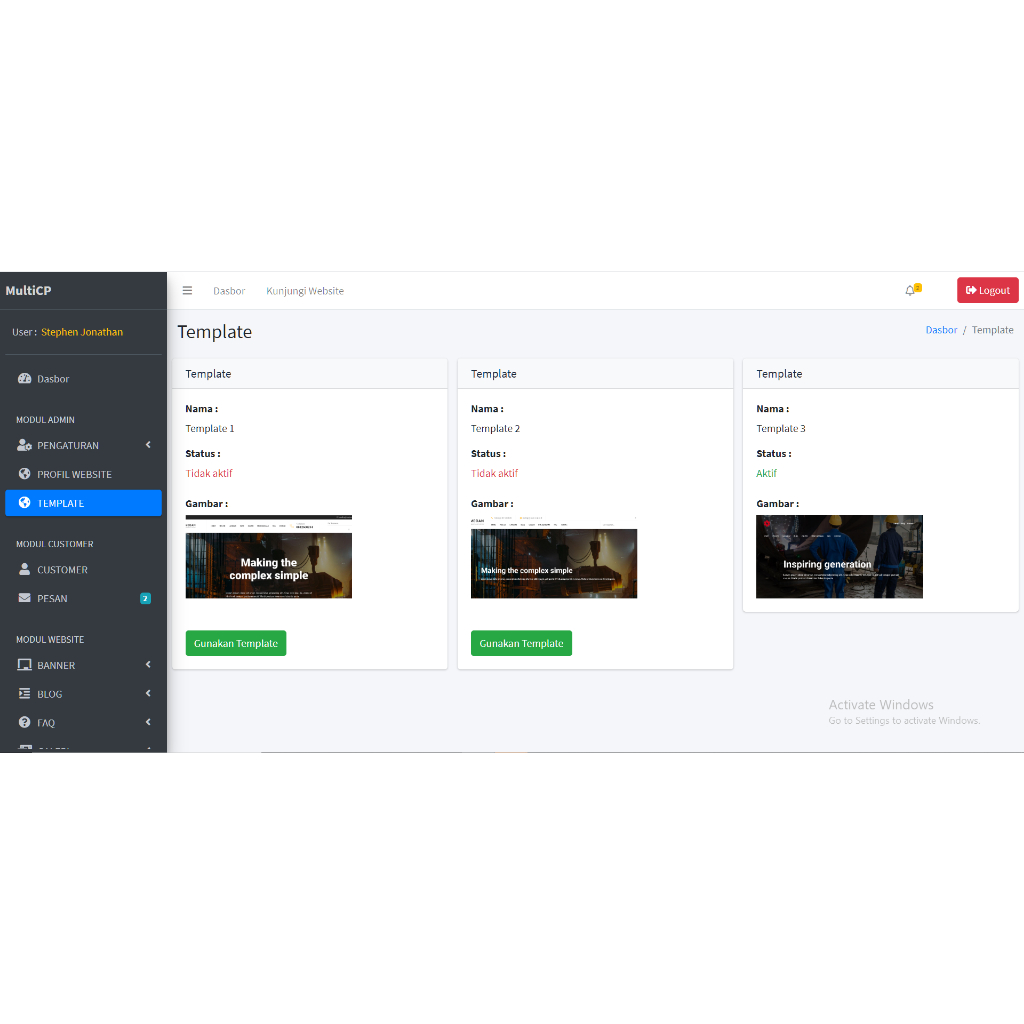 Jual Website Company Profile Multi Fungsi dan Full Fitur | Shopee Indonesia