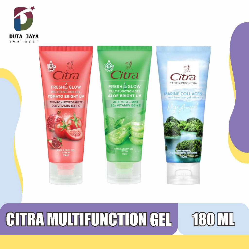 Jual Citra Fresh Glow Face & Body Multifunction Gel Tomato, Aloe Vera ...
