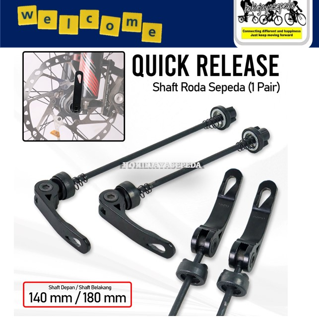 Jual RIU167 Parts AS QR Quick Release Wheelhub Baut QR AS Roda Sepeda ...
