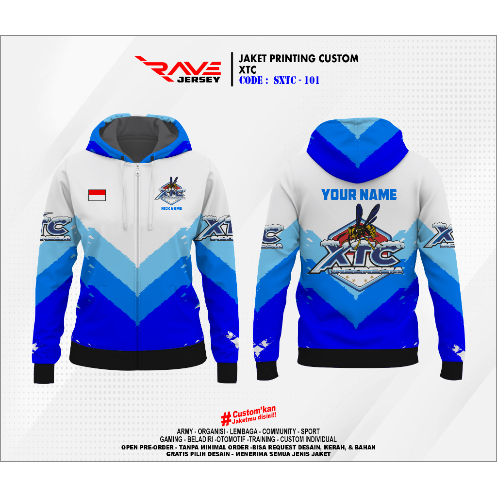 Jual JAKET XTC FULL PRINTING SUBLIM PREMIUM CUSTOM (DESAIN SUKA SUKA ...