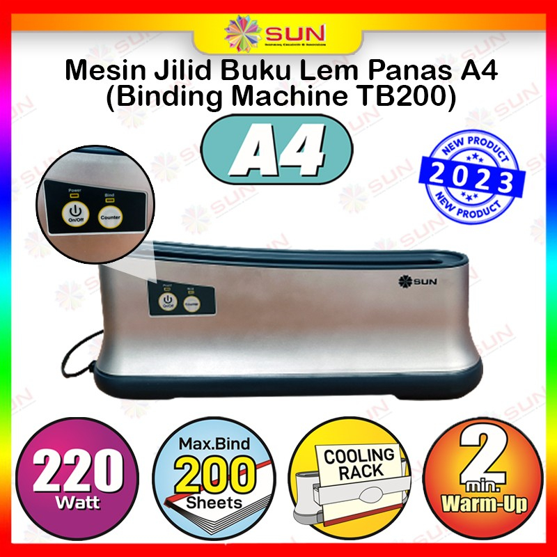 Jual Mesin Binding Jilid Buku A4 F4 Mesin Jilid Lem Panas Buku