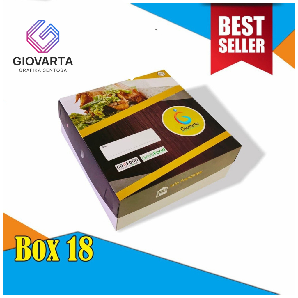 Jual Box Makanan / Lunch Box Paper / Paper Box Lunch Custom Desain ...