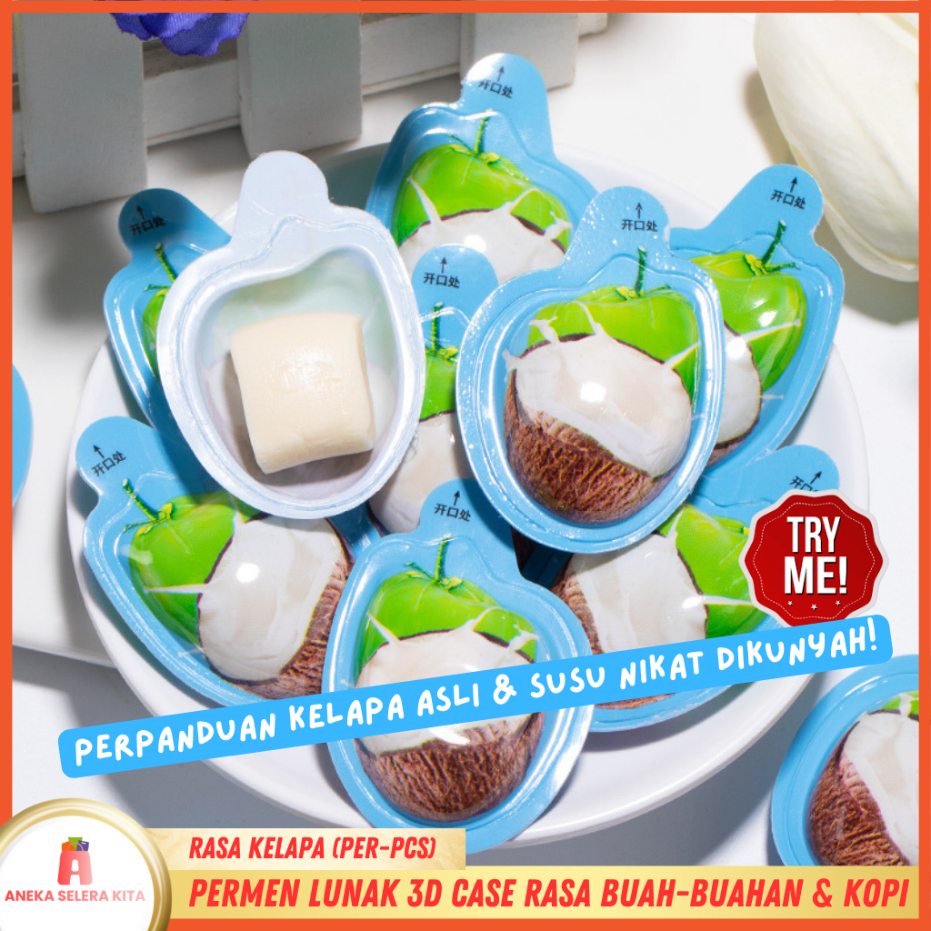 Jual Permen Lunak Rasa Durian/Stroberi/Mangga/Kelapa/Markisa dan Kopi ...