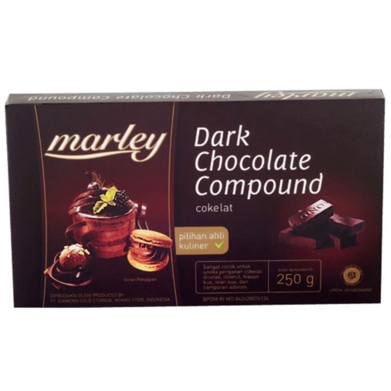Jual Marley dark compound chocolate 250 gr coklat dcc | Shopee Indonesia