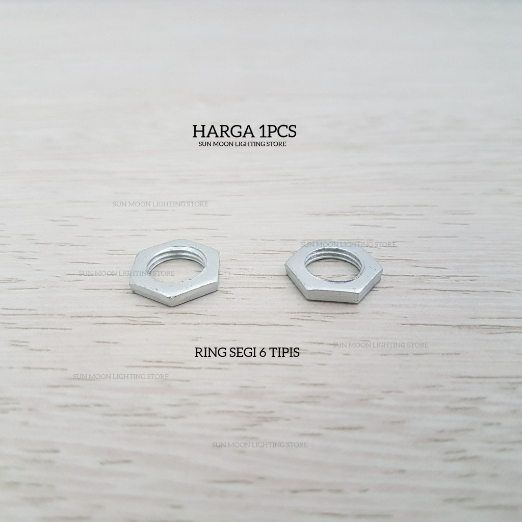 Jual Mur hex nut ring tipis segi6 segi enam 8 mm segi 6 1 buah | Shopee ...
