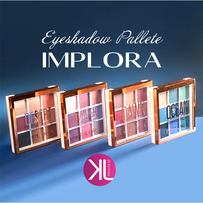 Jual Implora Eyeshadow Palette Dawn Dessert Ocean Twilight | Shopee ...