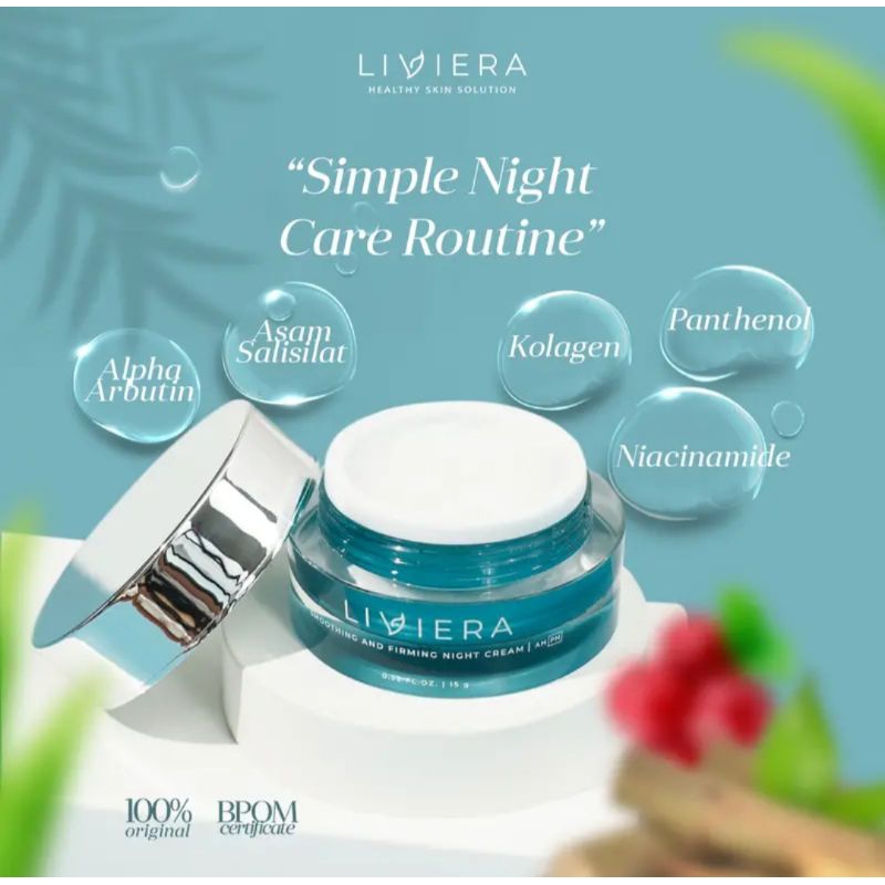 Jual Liviera Smoothing And Firming Night Cream | Shopee Indonesia