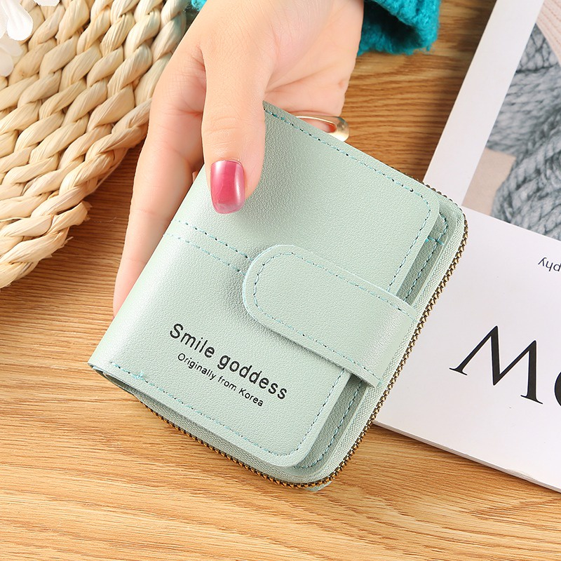 Jual Smile Goddess Dompet Wanita Dompet Lipat Dompet Korea Dompet Mini ...