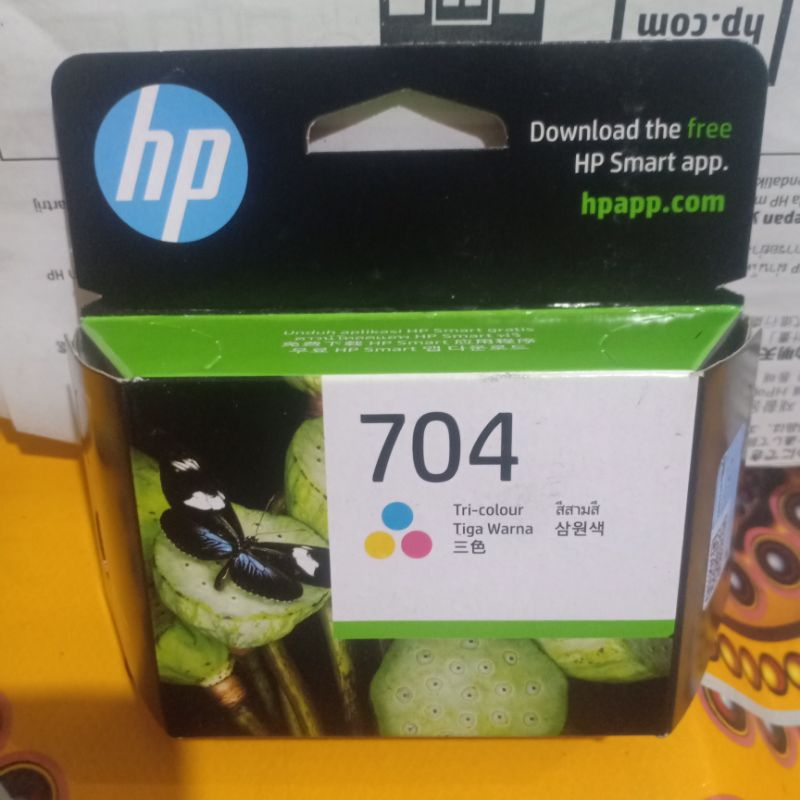Jual tinta hp 704 color baru original | Shopee Indonesia