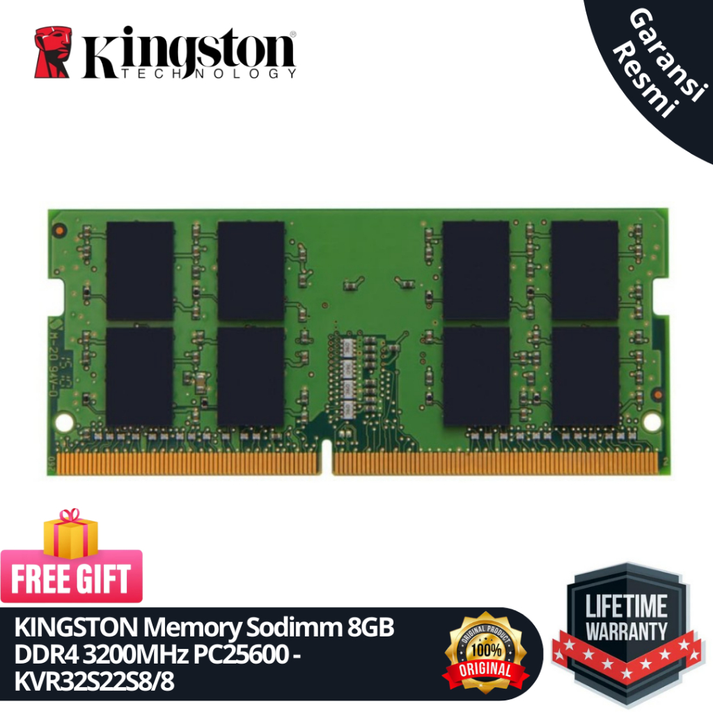 Jual MEMORY RAM PC KINGSTON Sodimm 8GB DDR4 3200MHz PC25600 ...
