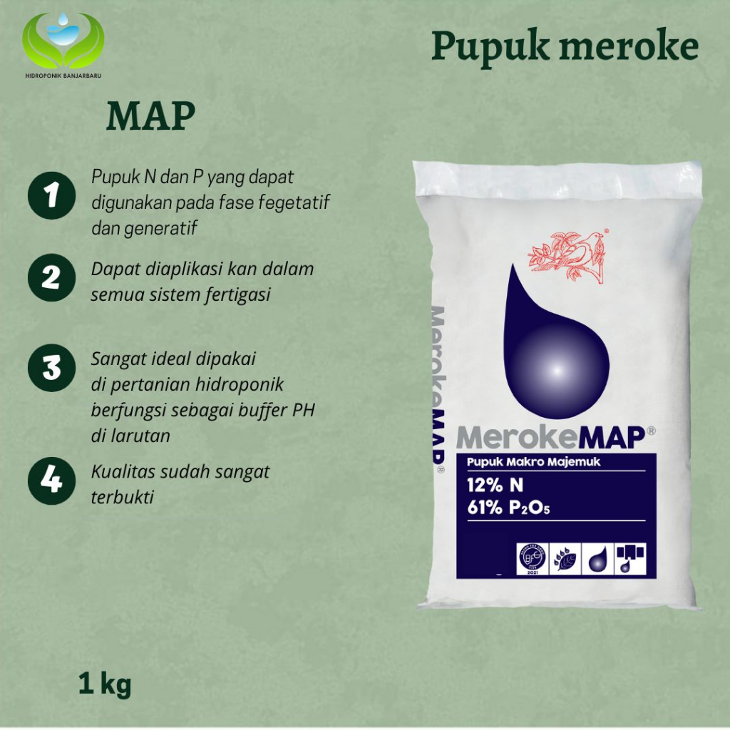 Jual PUPUK MEROKE MAP 1 KG | Shopee Indonesia