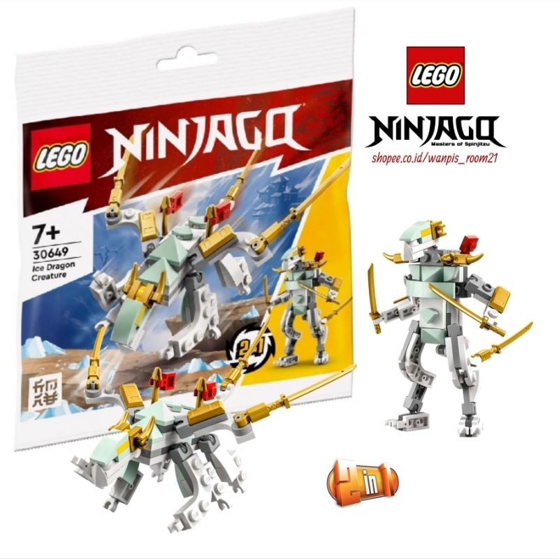 Jual Lego Ninjago 30649 Ice Dragon Creature - Lego Ninja Naga Es ...