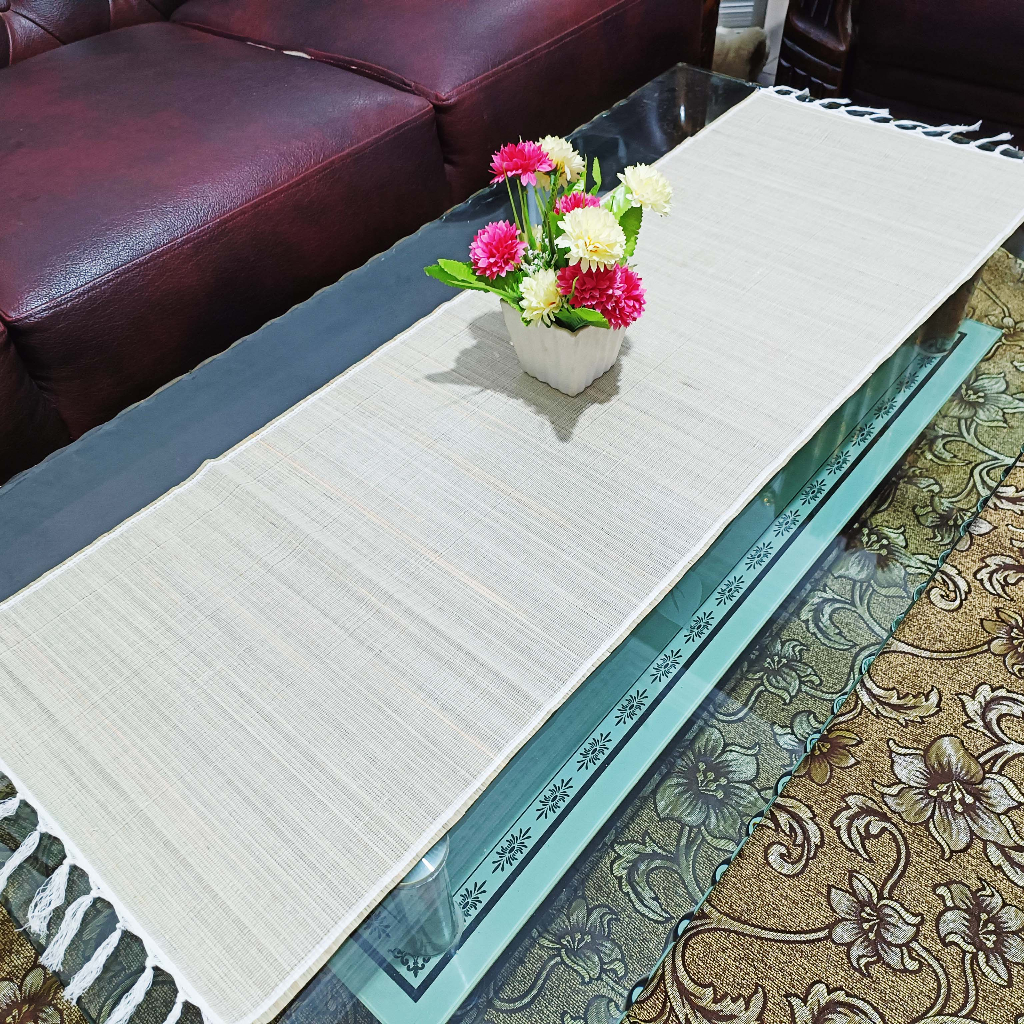 Jual Taplak Meja Tamu Tenun Mendong Table Runner Lebaran Aesthetic ...