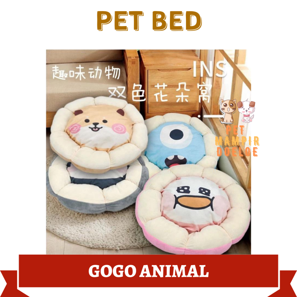 Jual Pet Round Comfy Bed GOGO ANIMAL | Shopee Indonesia