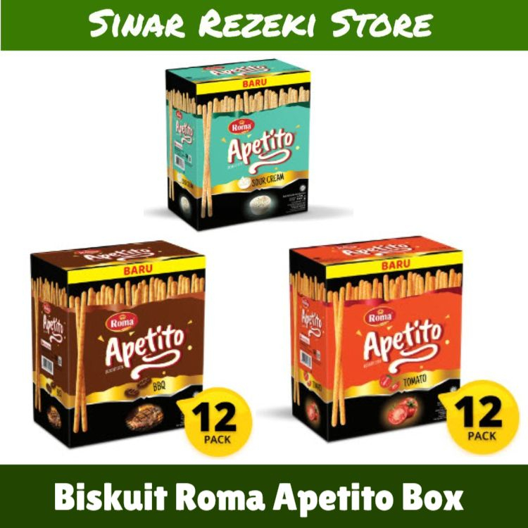 Jual Biskuit Roma Apetito Box / Biskuit Apetito / Biskuit Stick ...