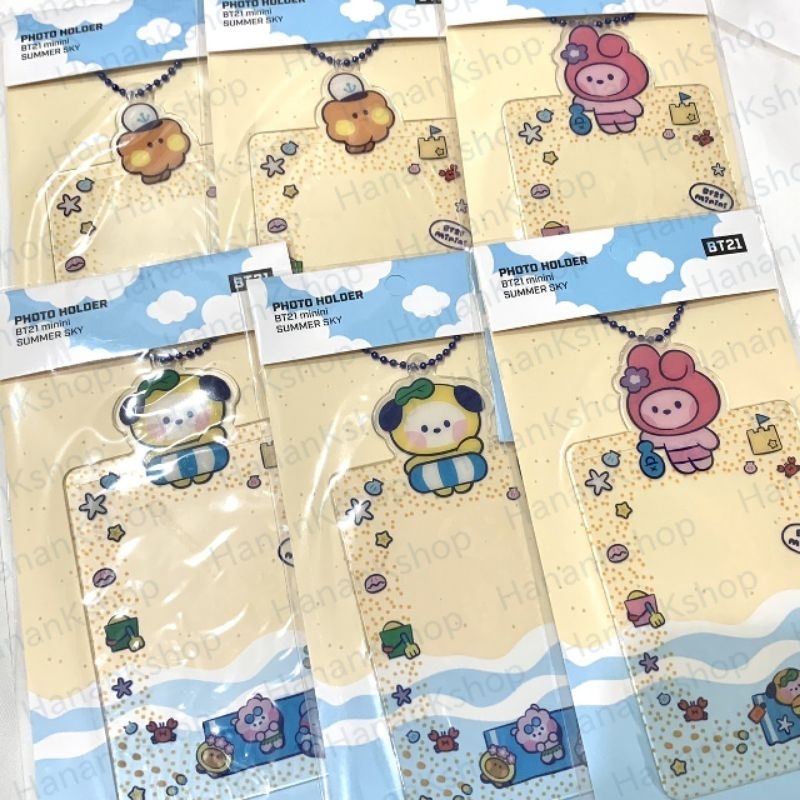 Jual [Ready Stock] Sale Photocard PC Holder BT21 Minini Summer Sky | Shopee Indonesia