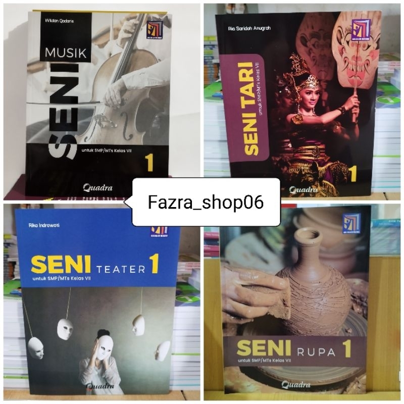 Jual NEW & ORI Buku Seni Musik Rupa Tari Teater smp mts kelas 1 7 VII Kurikulum Merdeka Quadra ...