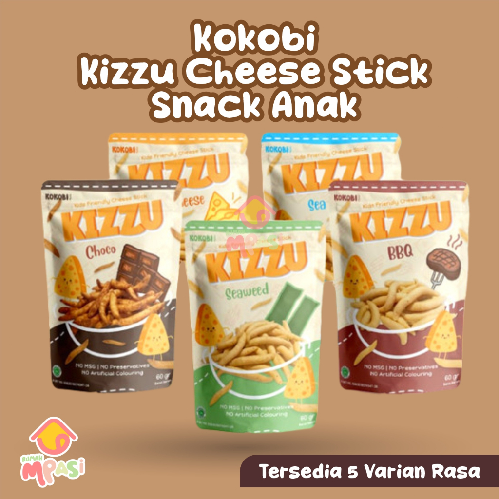 Jual SNACK DAN CEMILAN ANAK KOKOBI KIZZU CHEESE STICK BISA UNTUK ANAK ...