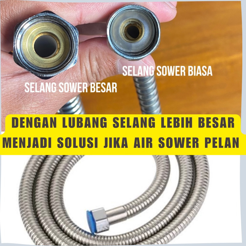 Jual DIY SELANG SHOWER IMPORT JUMBO UKURAN LUBANG BESAR | Shopee Indonesia