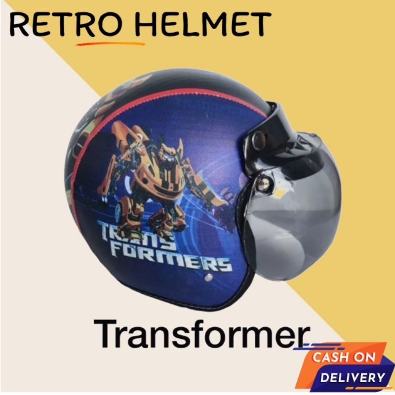 Jual Helm Bogo Anak Full Leher Karakter Kids SNI Free Kaca Motif ...