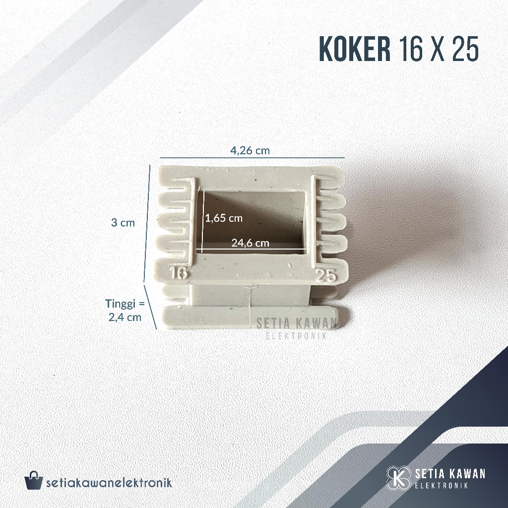 Jual Koker Trafo Kotak 16x25 / Bobin Bobbin Dudukan Besi Plat Keren ...