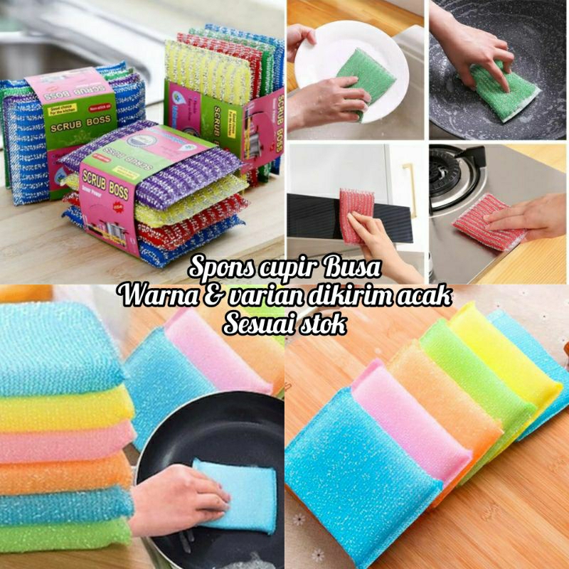Jual spons Busa cuci piring | Shopee Indonesia