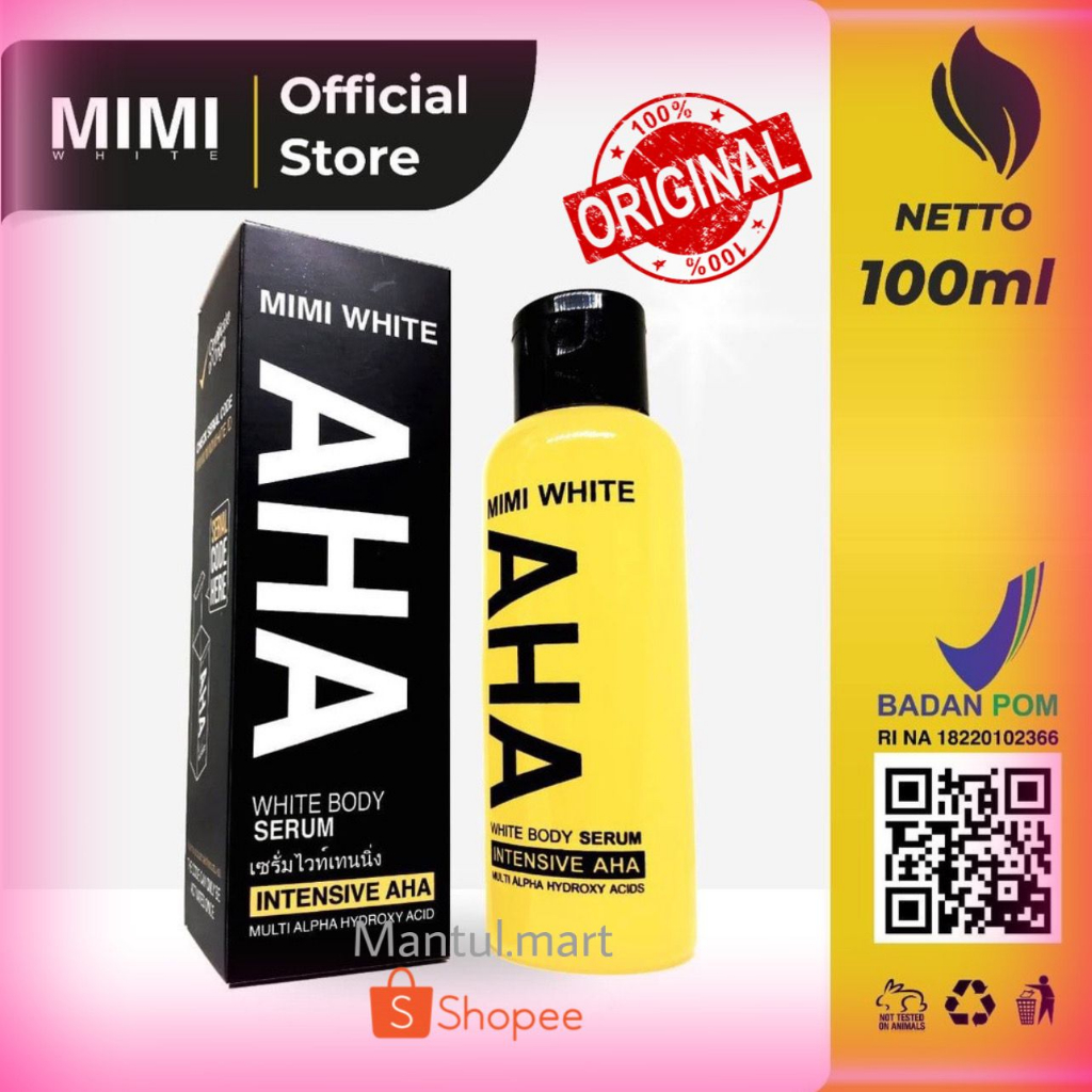 Jual MIMI WHITE 100ML AHA MIMI BRIGHTENING/BODY BOOSTER BRIGHT SERUM ...