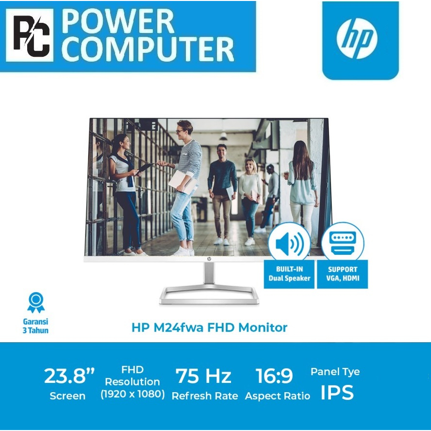 Jual Monitor HP M24fwa / Monitor 24 inch IPS FHD 300nits 75Hz | Shopee ...
