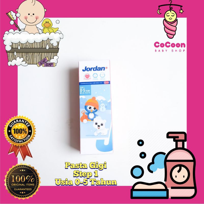 Jual Pasta Gigi Bayi / Odol Bayi Jordan Step 1 0-5 Tahun | Shopee Indonesia