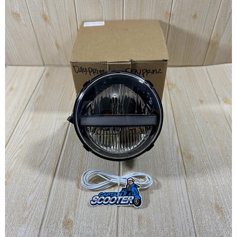 Jual Lampu Depan HeadLamp LED Facelift Daymaker Vespa Primavera 3v Iget ...