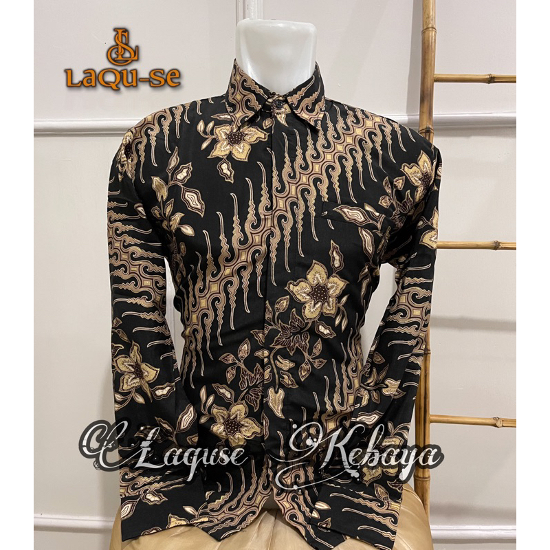 Jual Kemeja Batik Pria Lengan Panjang Kemeja Pesta Pria Batik Kondangan ...