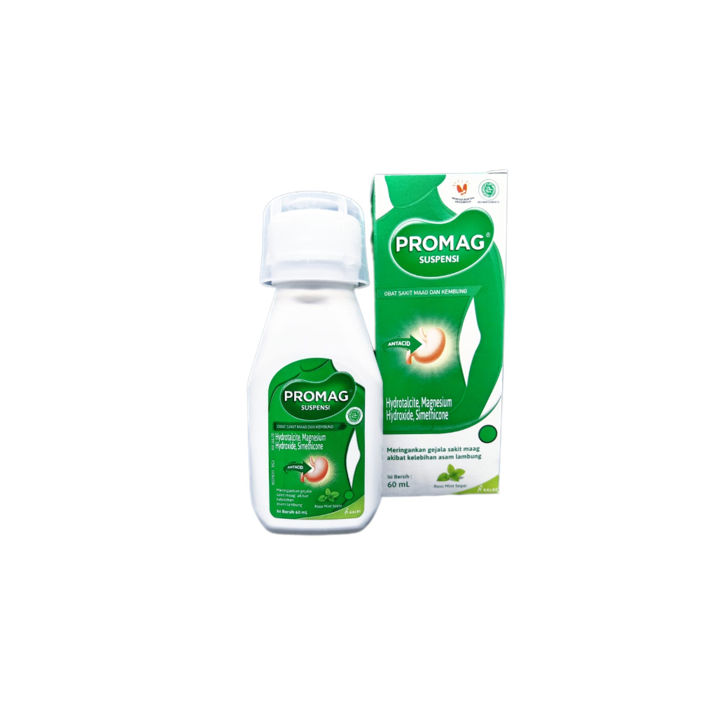 Jual Promag Suspensi Botol 60 ml & Promag 10 Tablet & Promag Sachet ...