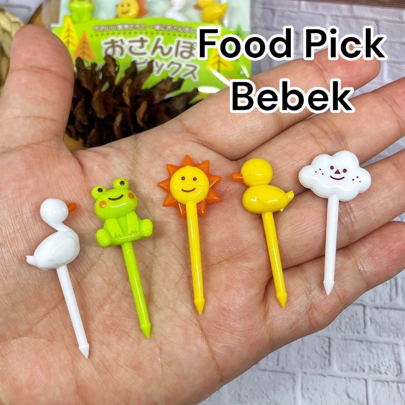 Jual TUSUKAN BENTO MODEL Bebek Katak Awan Matahari | Shopee Indonesia