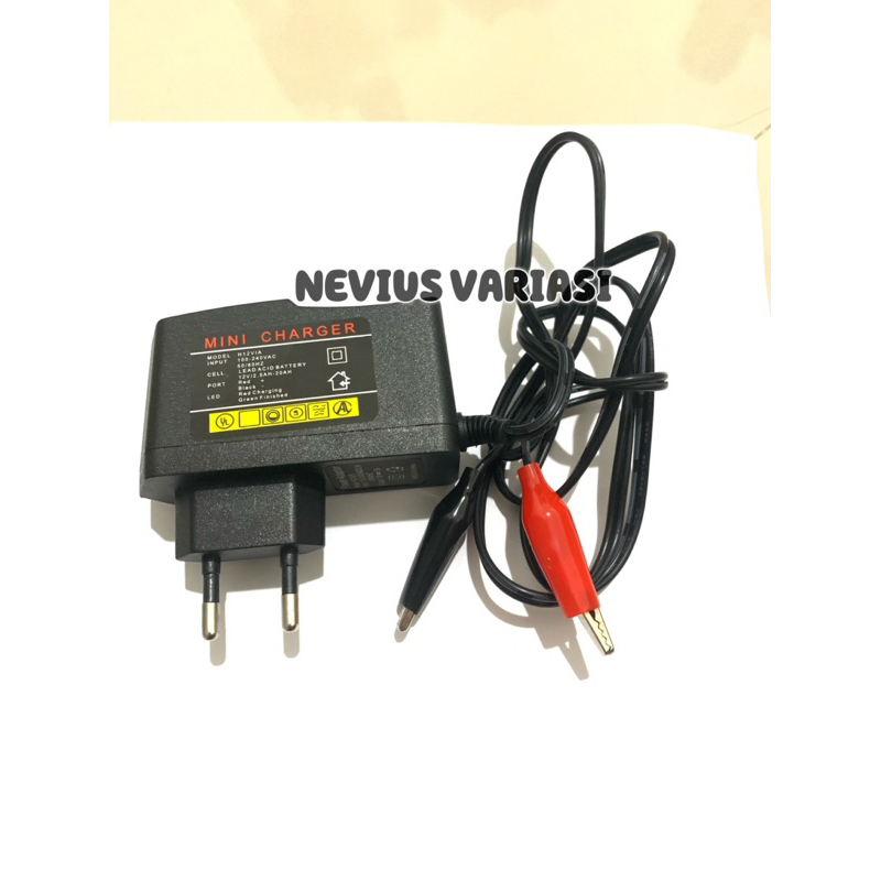 Jual Adaptor Charger Aki Accu 12volt Adaptor Tes Lampu / Pengecas Aki ...