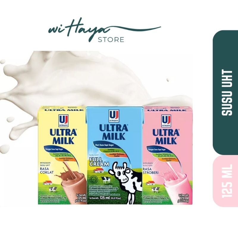 Jual wihaya | Susu UHT Ultra Milk 125 ml Rasa Full Cream Coklat ...