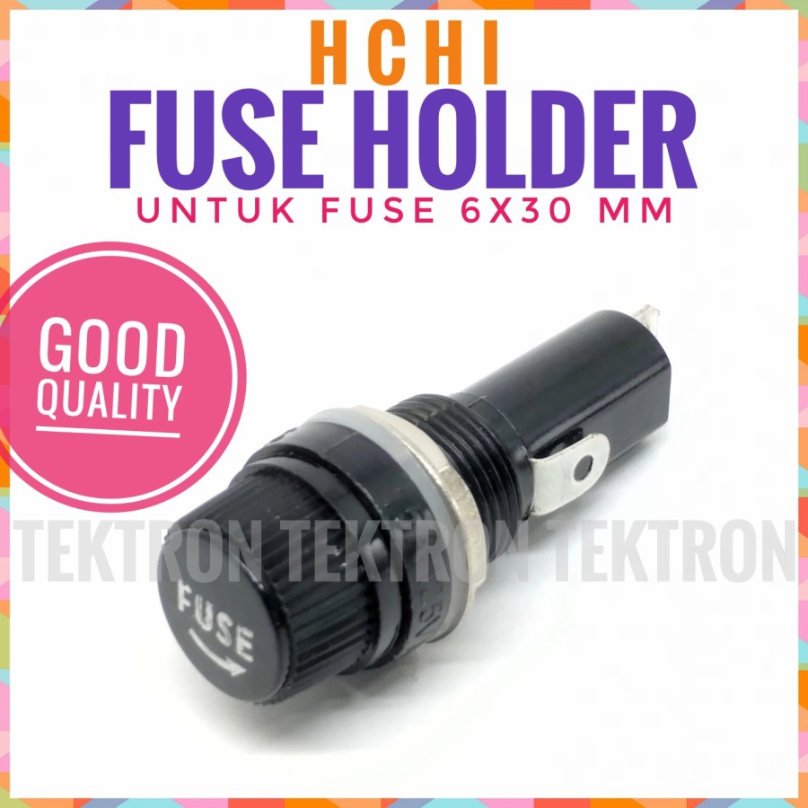 Jual HCHI Fuse Holder Besar untuk fuse 6x30mm Panel Box Rumah dh NICHI ...
