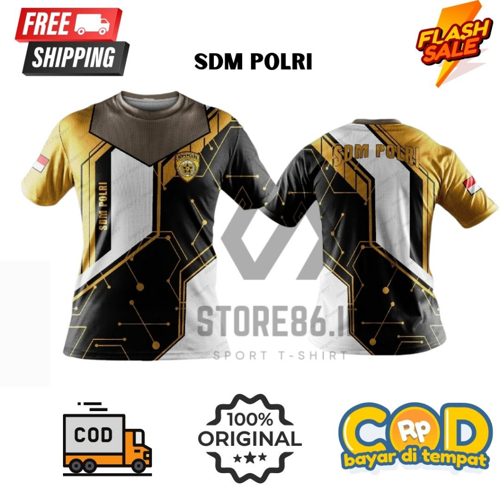Jual JERSEY SDM POLRI FULLPRINT SUBLIME / KAOS SDM POLRI DRIFIT ...