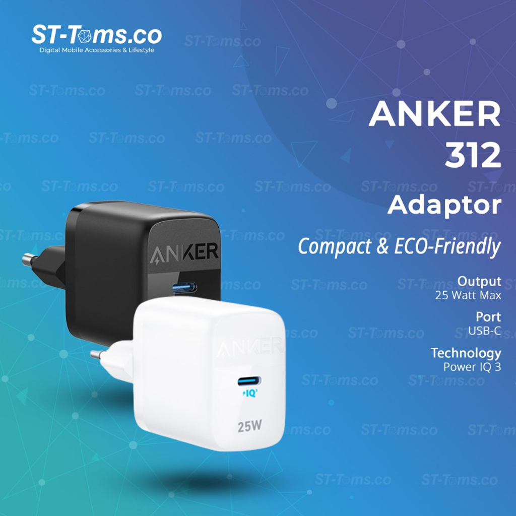 Jual Anker 312 25W Wall Charger Adaptor Power IQ 3 Fast Charging ...