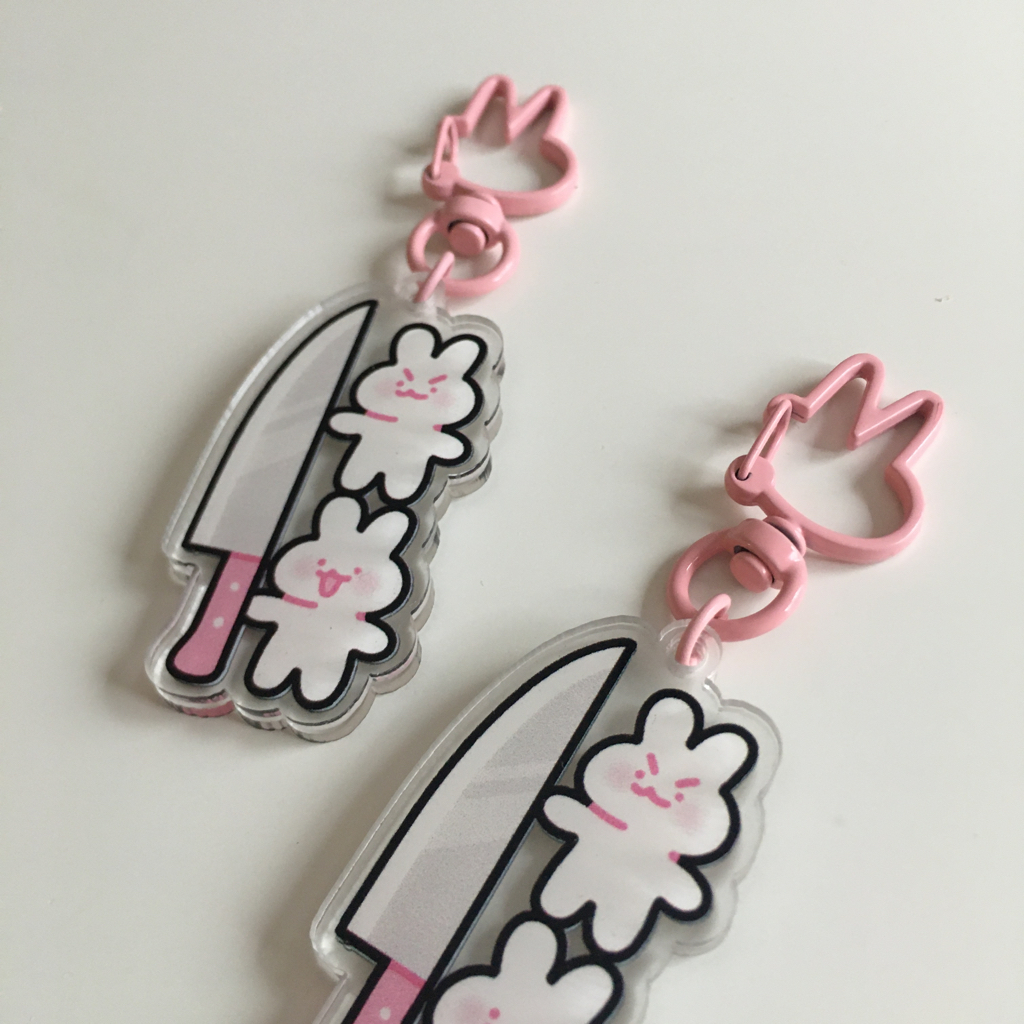 Jual MOKKAMERCH | Acrylic Keychain, Ganci | Original Character: "Double ...